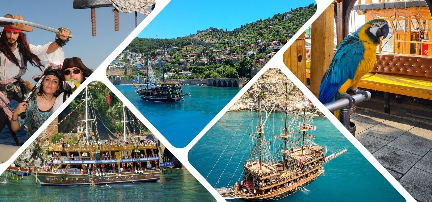 Alanya Piraten Bootsfahrt | Ausflug & Bootstour | Piratenschifffahrt